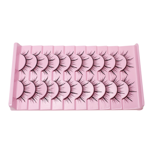 10 Par lösögonfransar Wispy Manga Fransar Naturligt utseende Japansk ...