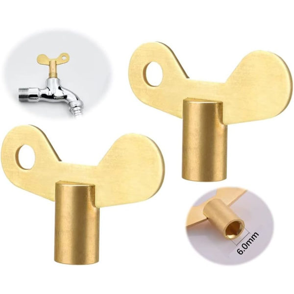 Radiatoravluftningsnyckel - Radiatorventilklocknyckel för avluftning ...