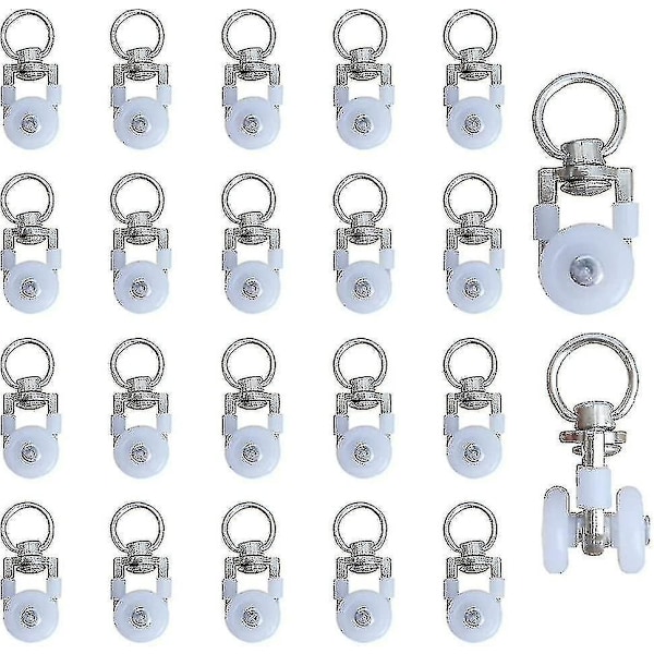 20 kappaletta metalliset kisko pyörät, verhokiskot, liukukiskot ...