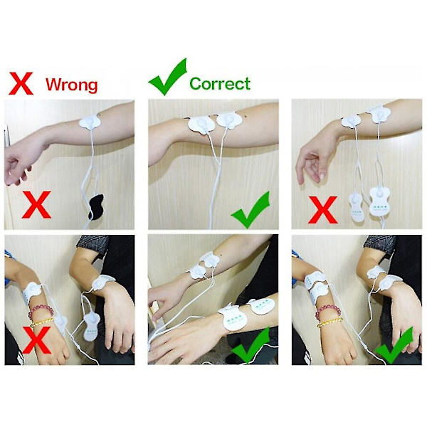 Sähköinen Tens-yksikkö Digitaalinen hoitokone Elektrodit Hierontalaite ...