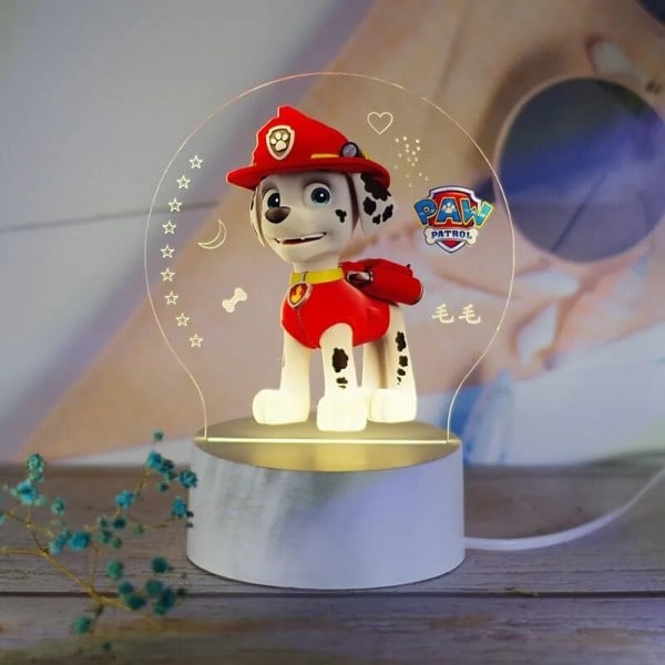 Patruljer Natt Lampe Spill Anime Figur Robot Leker Led Ferie Belysning ...