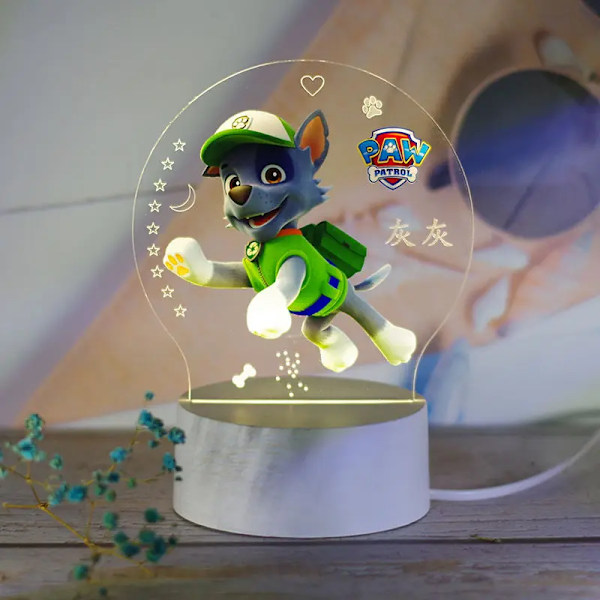 Patruljer Natt Lampe Spill Anime Figur Robot Leker Led Ferie Belysning ...