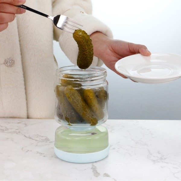 Glas Kimchi krukke mad flaske opbevaring køkken arrangør fermentering pickles krukke tør og våd ...