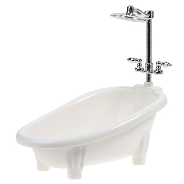 Dukkehus miniature møbler mini badekar badekar model legetøj | Fyndiq