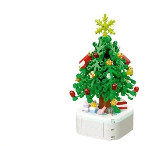 Jul Træ Byggeklodser Gør-det-selv Hus Nytår Julemand Børn Gaver Jule Dekoration | Fyndiq