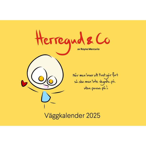 Herregud & Co Väggkalender 2025 (bok) | Fyndiq
