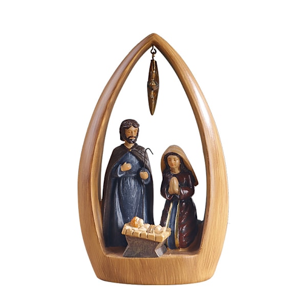 Julkrubba med Jesusbarnet, Krubba, Krubba, Far och Mor, Miniatyrer ...
