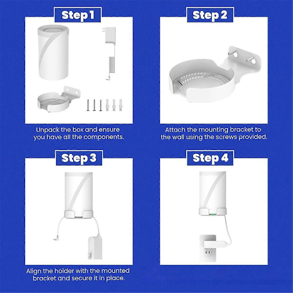 Router Väggfäste Lämplig för TP Link Deco BE63/BE65/BE10000 Mesh Wifi7 ...