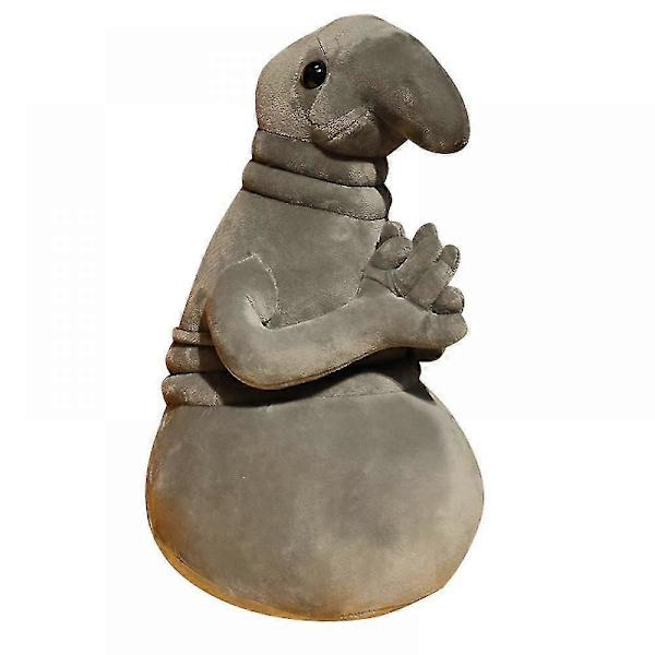 Vercico Zhdun Meme Plyschleksaker Väntande Staty Knubbig Grå Blob ...