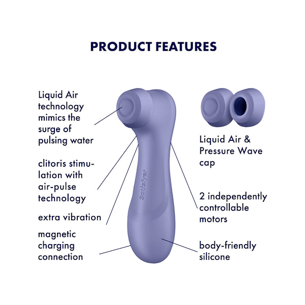 Satisfyer: Pro 2 Generation 3, Double AirPulse Vibrator Lila | Lila ...