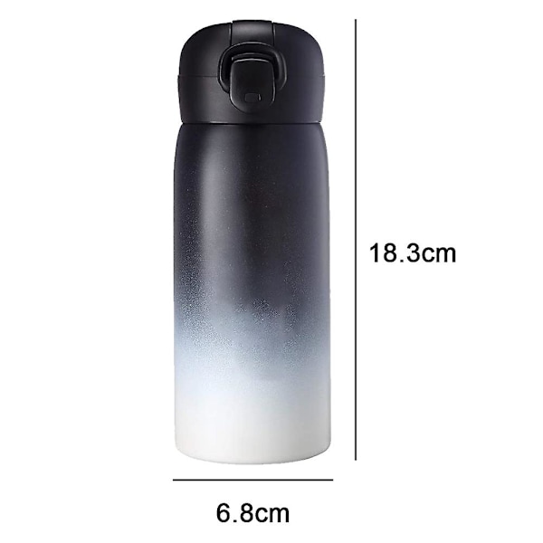 Rostfritt stål isolerad vattenflaska Enhandsöppna vakuumkoppar Bärbar ...