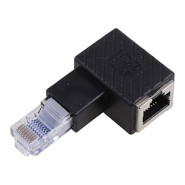 90 Graders RJ45 Kobling Lan Netværk Ethernet Hun til Hun Forlænger ...