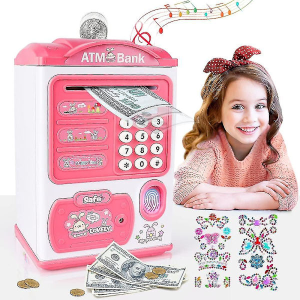 Rahakassa lapsille tytöille, elektroninen rahakassa säästölipas ...