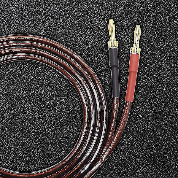 Hifi Ofc högtalarkabel med spadeplugg till bananplugg Högtalarbygelkabel, 4 bananplugg till 4 Y ...