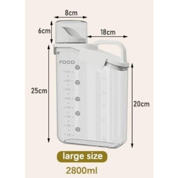 Lufttät matförvaringsbehållare, riskornsdispenser spannmål, lufttät ...