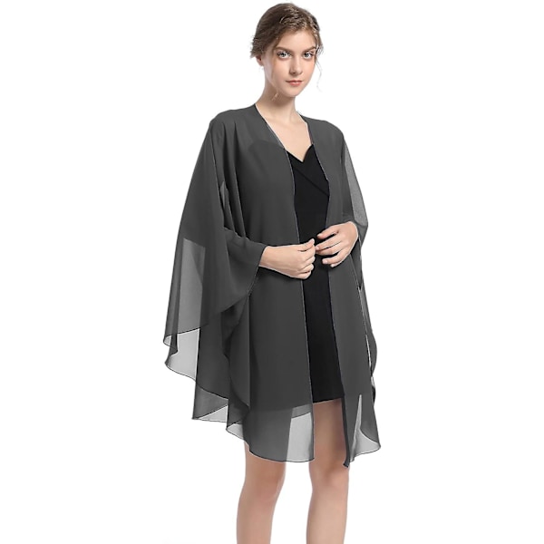 Dame Chiffon Sjal Wrap Elegant tørklæde til bryllupsfest eller ...