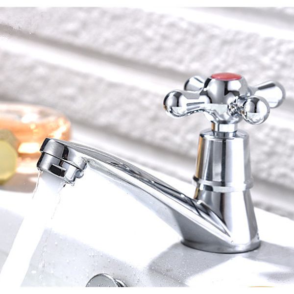 Enkel kallvattenkran Vattenkran, Krom Enkelt Kallvattenkran Bassäng Vattenkran, för Hem Badrum ...