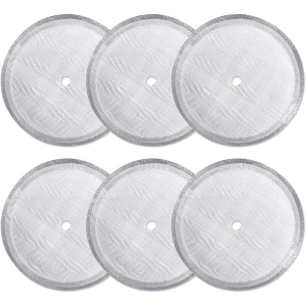 Paket med 6 filter med extra sil för presskanna, återanvändbara filter ...