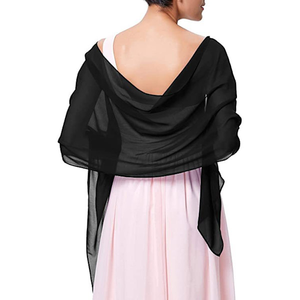 Mjuk Chiffon Pashmina Sjal och Wraps för Formell Kvällsklänning, Brud ...