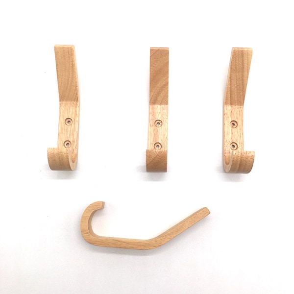 4 kpl Vintage-puukoukut Puukoukut 5 kg:n kantavuus, Seinäkoukut, Aamutakki koukut, Hattukoukut ...