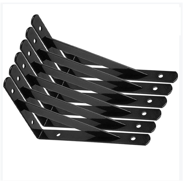 Væg Hyldebeslag, 6 stk. 90 Graders Stål Trekantede Beslag, Hyldebeslag ...
