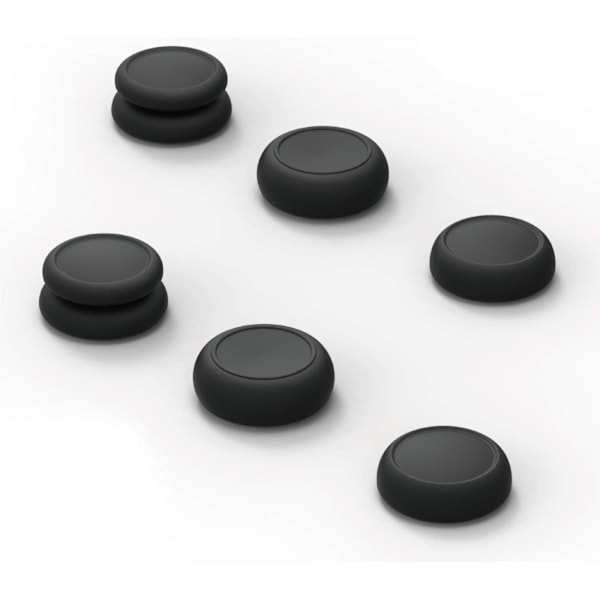 3 par (6 stycken)-Svart, hudtumgreppset, CQC och FPS, joystick-lock ...
