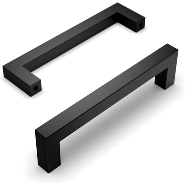 10 kappaleen musta keittiön kaapin vetimet 76 mm:n keskietäisyydellä ...