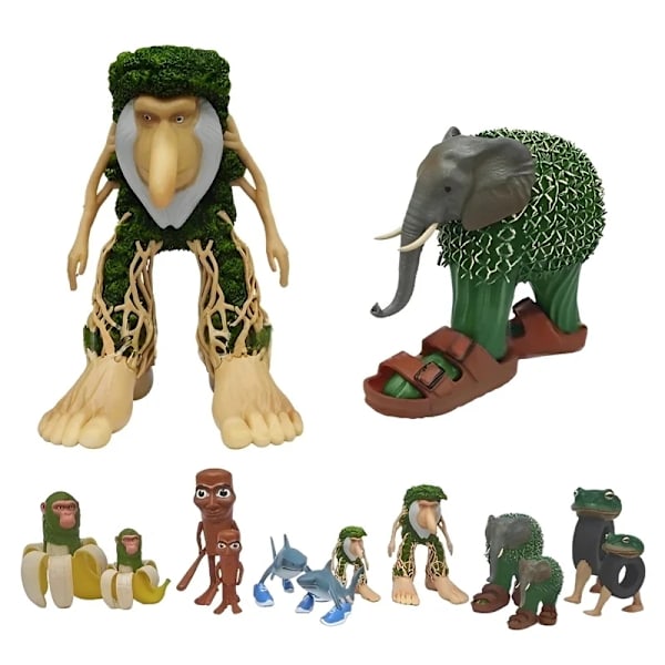 Italiensk Brainrot Tung Tung Tung Sahur Figurleksak Tralalero Tralala ...