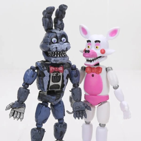 6 st Five Nights at Freddy's Actionfigur FNAF Leksak Bonnie Foxy | Fyndiq