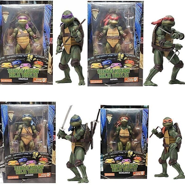 Ninja Turtles 1990 Film 7\" Neca Tmnt Teenage Bevægelige Legetøj Mutant ...