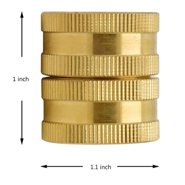 Solid mässing Trädgårdsslang Fitting Connector Adapter Heavy-duty ...