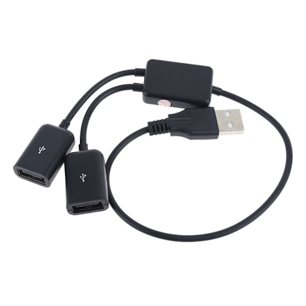 USB OTG Hub USB2.0 Hane till Dubbel USB 2.0 Konverter Adapterkontakt ...