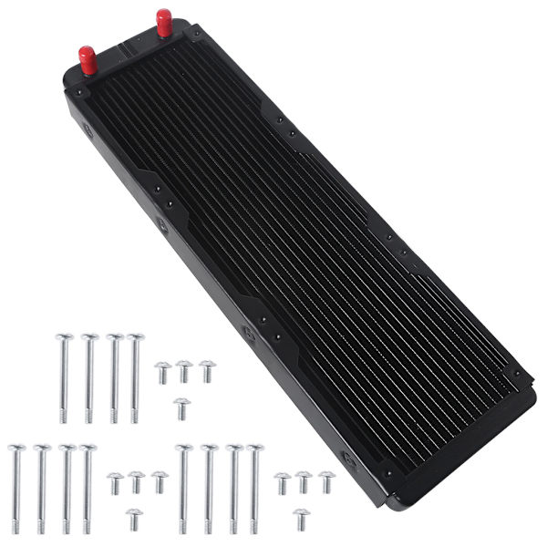 Aluminium Vattenkylningsradiator 18 Rör Värmeväxlare CPU Kylfläns ...