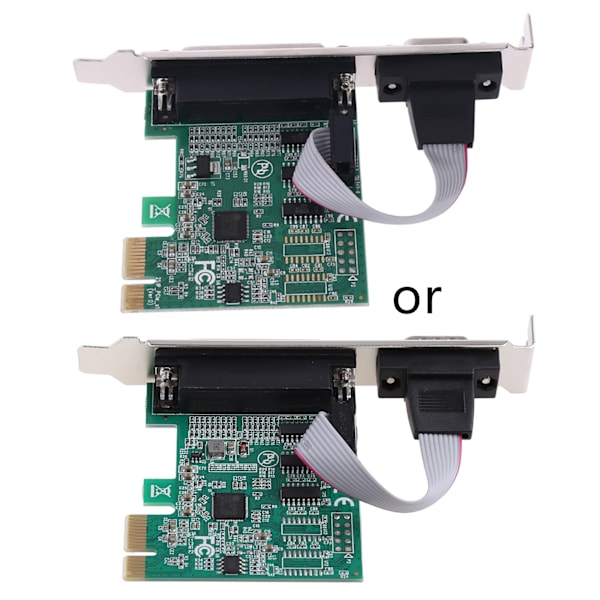 AX99100 1P1S RS232 Seriell Parallell Port DB25 25Pin PCIE Riser Card ...