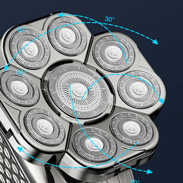 5-i-1 elektrisk rakapparat för män för skalliga män för rakapparat för ...