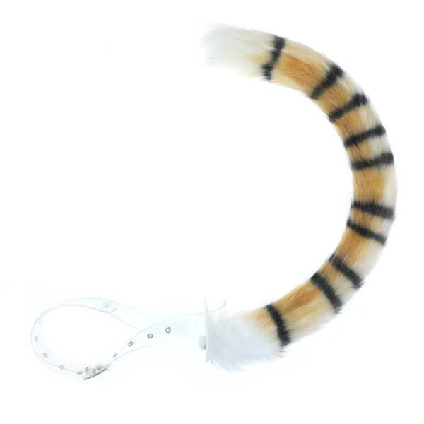 Flexibel varg för katt svans Mjuk lång fuskpäls för katt räv Dräkt ...