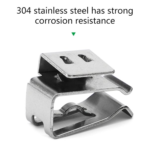 50 st Trailer Ram Wire Clips Rostfritt stål Clips Metall Kabel Clips ...