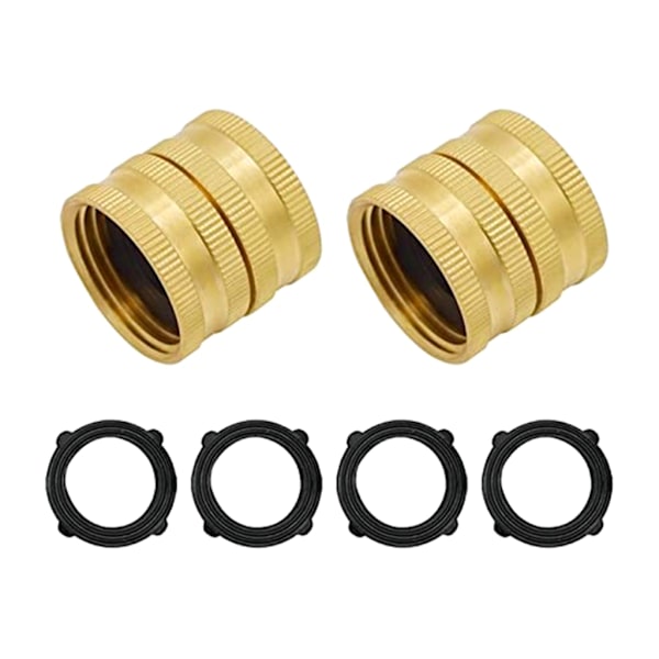 Solid mässing Trädgårdsslang Fitting Connector Adapter Heavy-duty ...