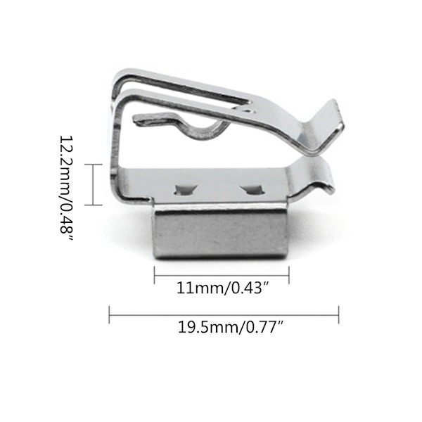 50 st Trailer Ram Wire Clips Rostfritt stål Clips Metall Kabel Clips ...