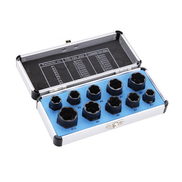 Slagbultsmutterborttagare Skruvextraktionsverktyg med case för att ta ...