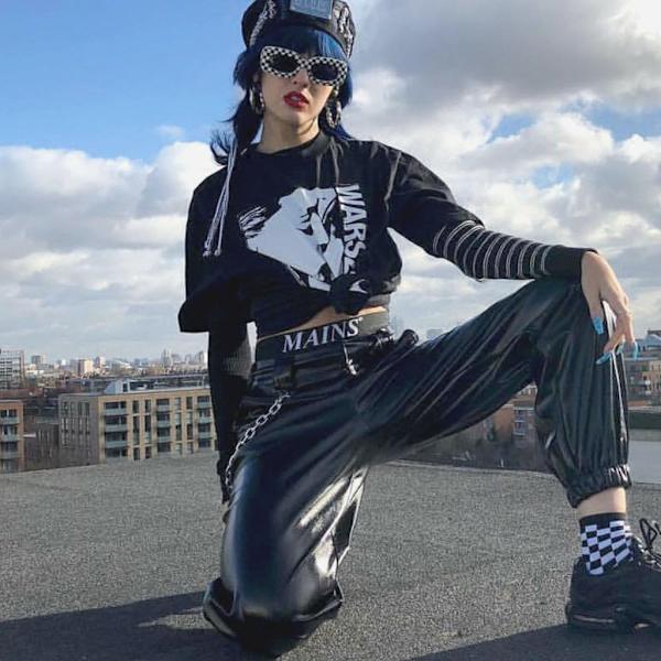 Punk Metal Vintage Silver Chain Byxor Jeans Kedja Anti-Theft Plånbok ...