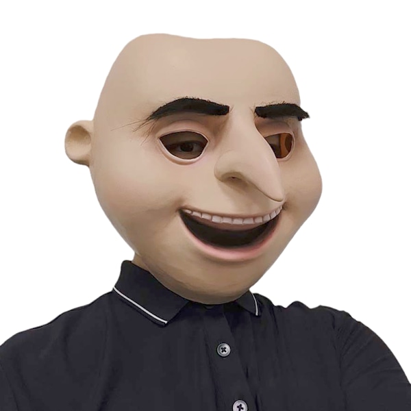 Vuxen Despicable Me Gru Cosplay Full Head Latex Mask Halloween Party ...