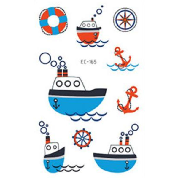 Veneet 36 kpl lastentatuointi tatuointi laiva alus | 10 | Fyndiq