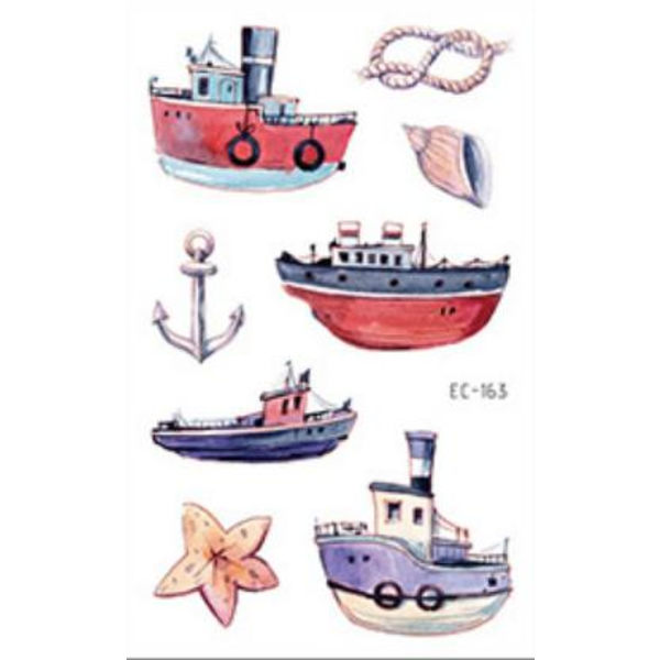 Veneet 36 kpl lastentatuointi tatuointi laiva alus | 10 | Fyndiq