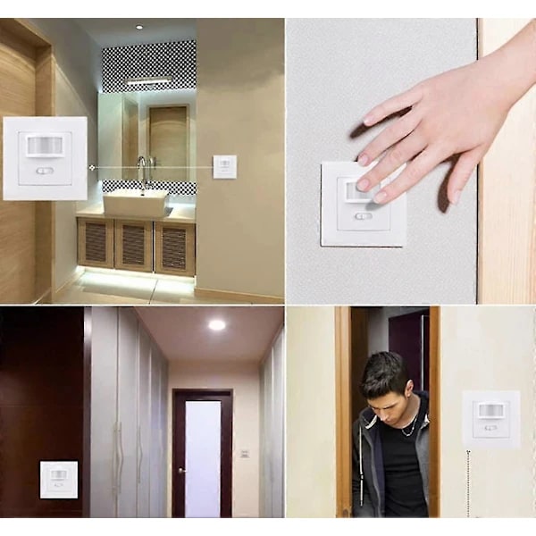 Rörelsesensor Ljusbrytare, Inbyggd Vanlig På/Av Och PIR-brytare För ...