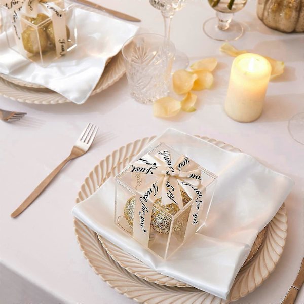 24-pack Satin Servetter, 30x30 cm Lyxiga Tygnapkiner för Födelsedag ...