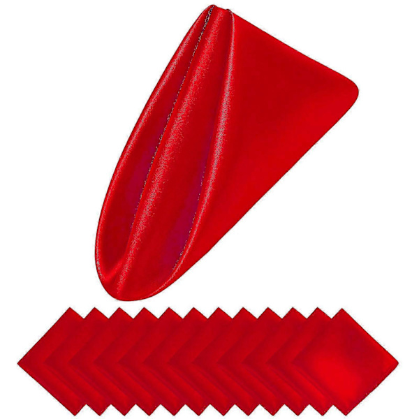 24-pack Satin Servetter, 30x30 cm Lyxiga Tygnapkiner för Födelsedag ...