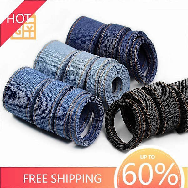 Nauhakoriste Kimppurulla Rusetteihin Lahjapakkaus Hihnat Denim ...