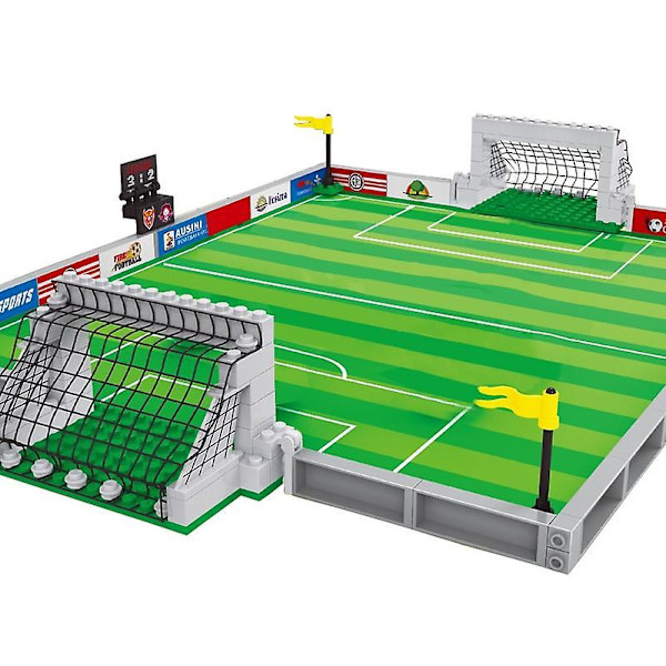 Ausini Soccer Field Building Blocks Toys For Boys Mini Figures Football ...