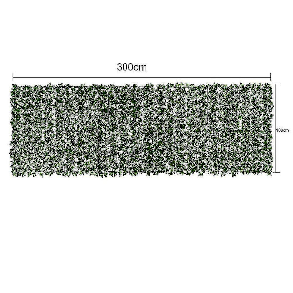Artificial Foliage Fence Balcony Protection,100cm X 300cm Artificial ...